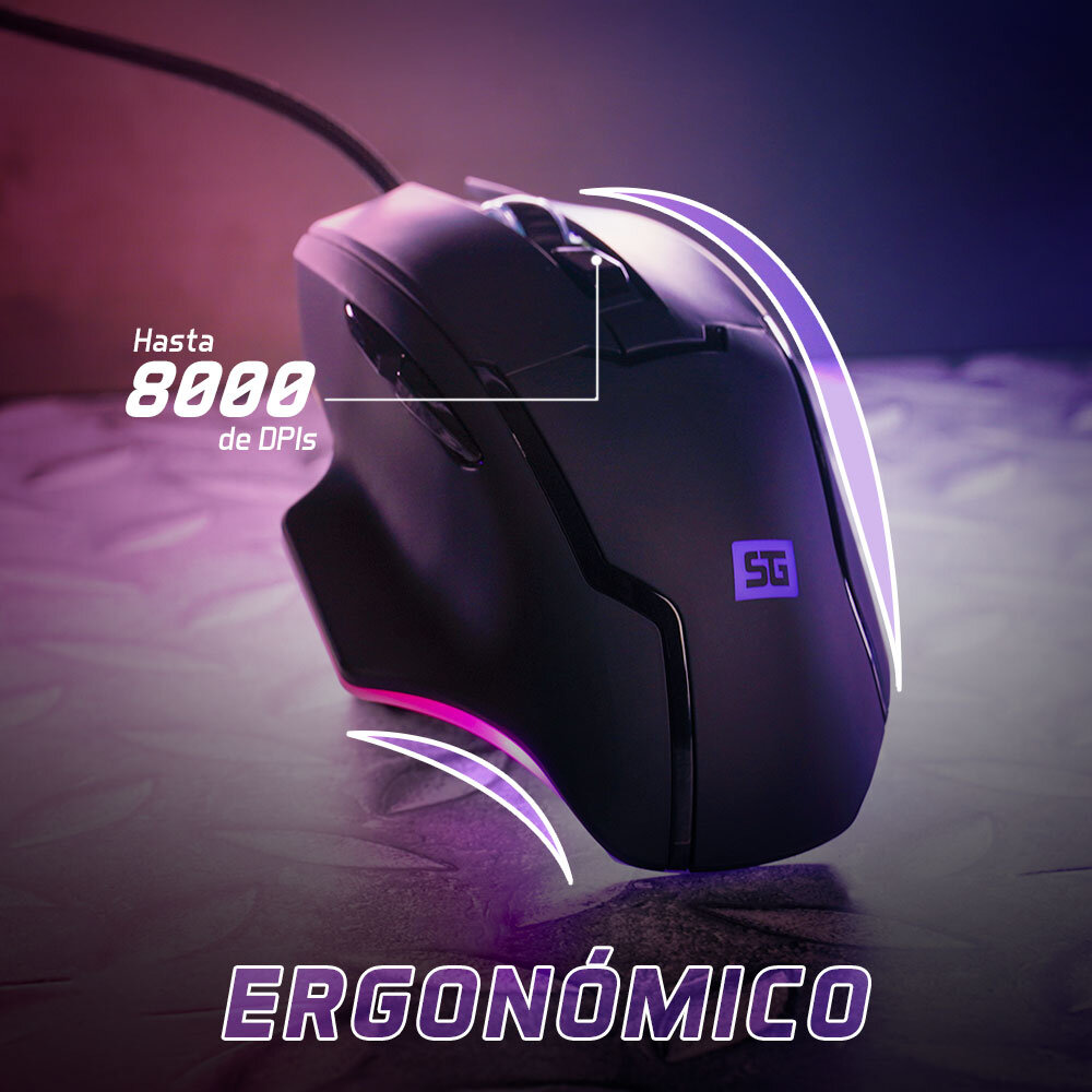 Vorago Start The Game MO-504 Mouse Gamer Alambrico USB RGB 800/6400 dpi ...