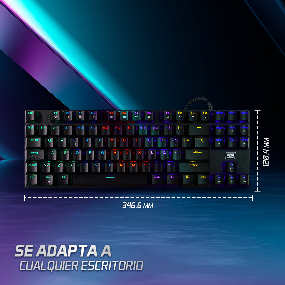 Vorago Start The Game KB-600 Teclado Gamer Mecanico 80% Anti-ghosting ...
