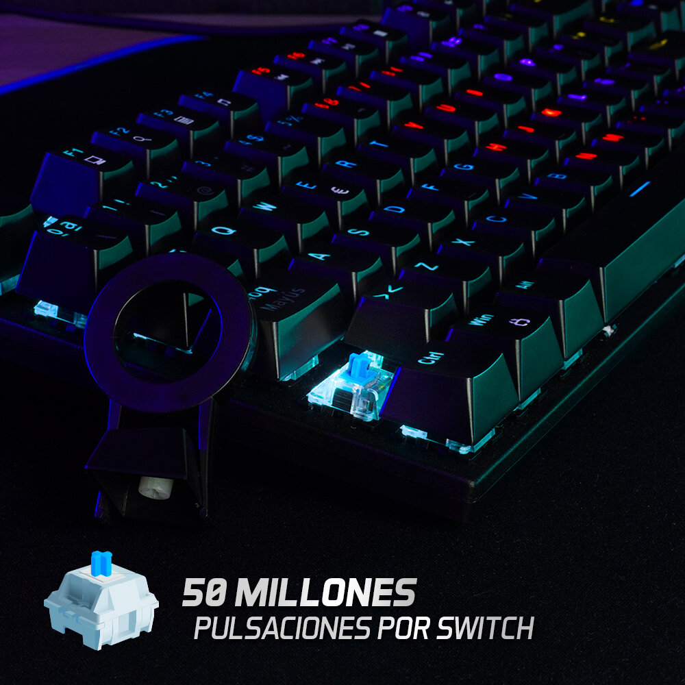 Vorago Start The Game KB-600 Teclado Gamer Mecanico 80% Anti-ghosting ...